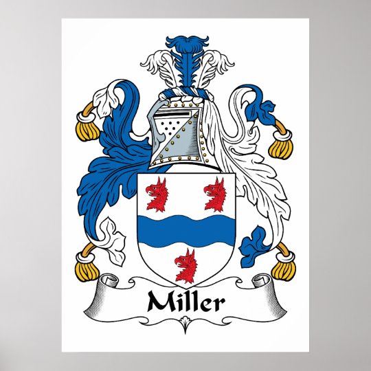 Miller Family Crest Poster | Zazzle.com