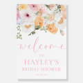 Millie Floral Bridal Shower Welcome Sign | Zazzle