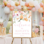Millie Floral Bridal Shower Welcome Sign | Zazzle
