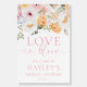 Millie Floral Love In Bloom Bridal Shower Welcome Foam Board | Zazzle