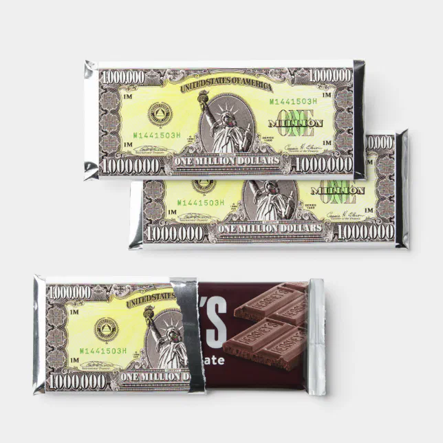 Million Dollar Candy Bar Wrapper Party Favor | Zazzle