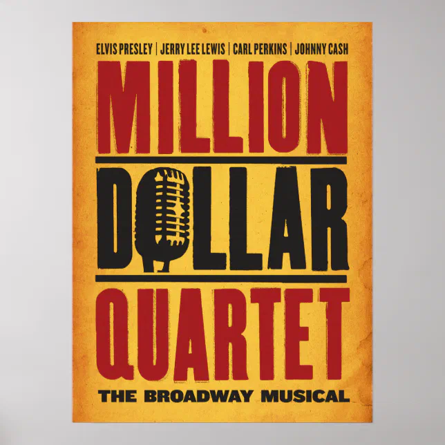 Million Dollar Quartet Logo Poster Zazzle