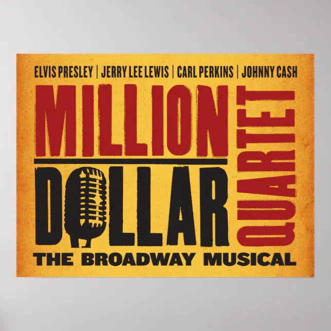 Million Dollar Quartet Logo Poster Zazzle