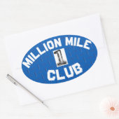 MILLION MILE CLUB STICKER | Zazzle