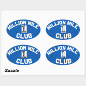 MILLION MILE CLUB STICKER | Zazzle
