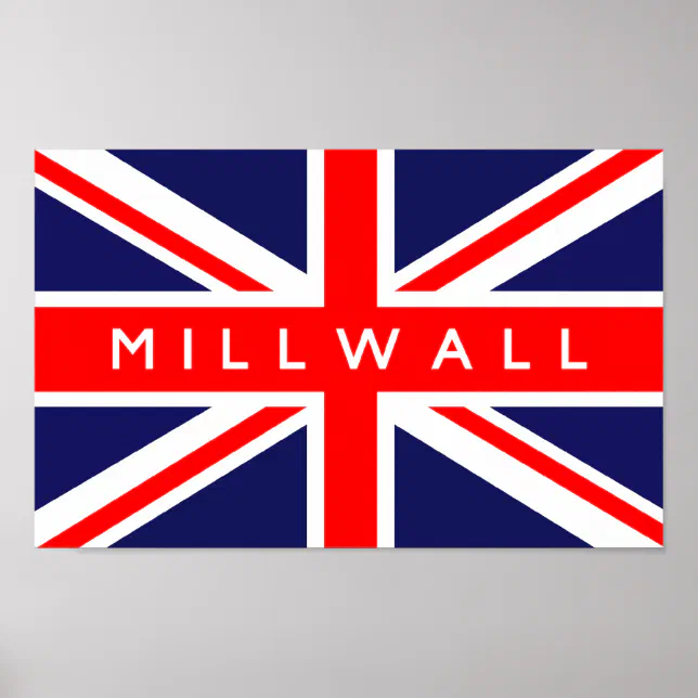 Millwall UK Flag Poster | Zazzle