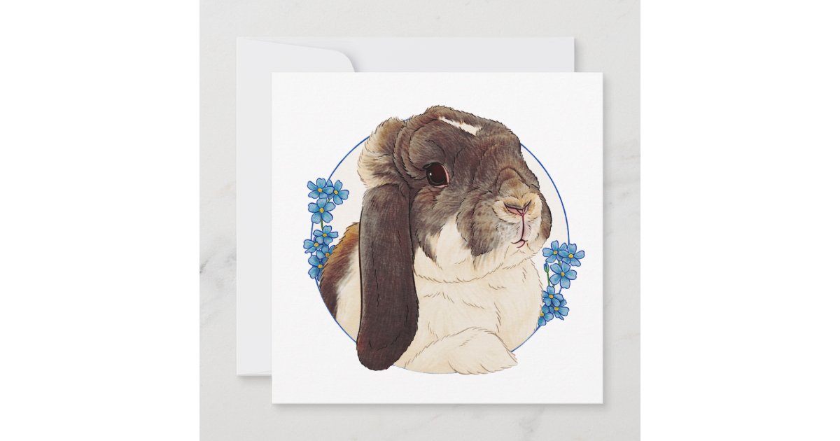 Milly Moo Bunny Card | Zazzle