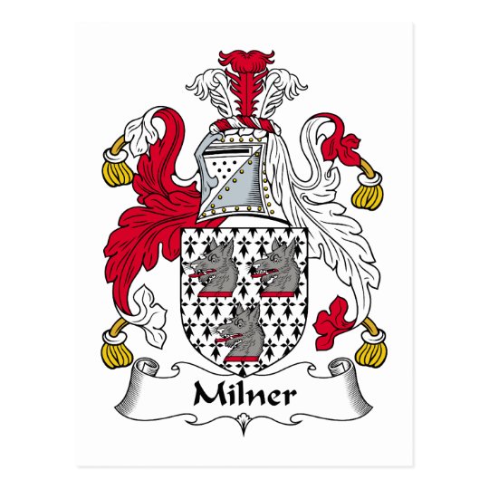Milner Family Crest Postcard | Zazzle.com