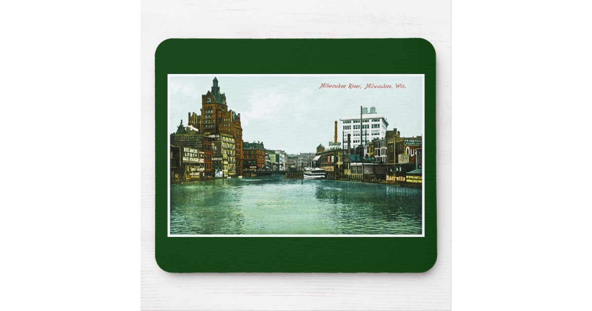 Milwaukee River, Milwaukee, Wisconsin Mouse Pad | Zazzle