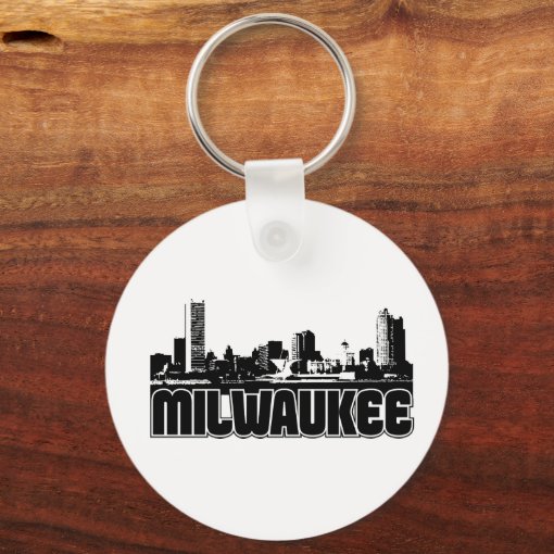 Milwaukee Skyline Keychain | Zazzle