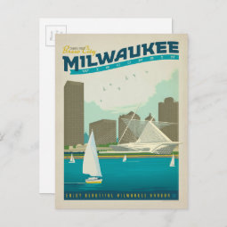 Milwaukee, WI Postcard | Zazzle