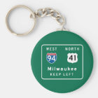 Milwaukee Skyline Keychain | Zazzle.com