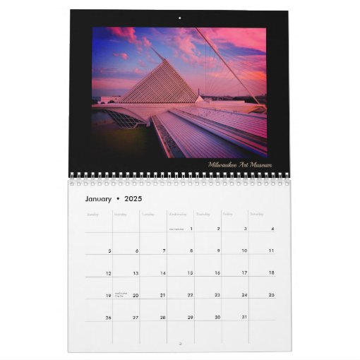 Milwaukee, Wisconsin Calendar | Zazzle