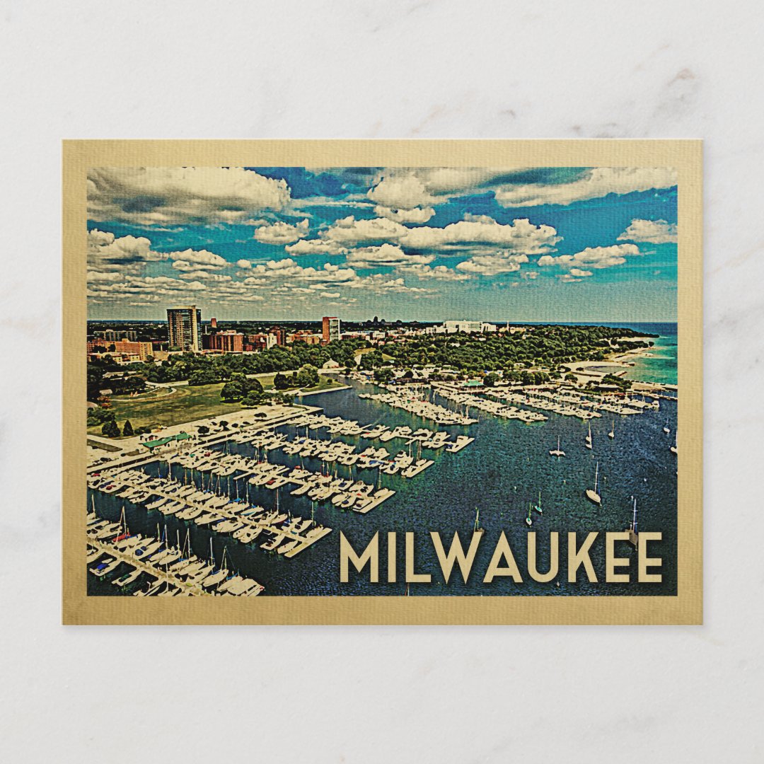 Milwaukee Wisconsin Vintage Travel Postcard | Zazzle