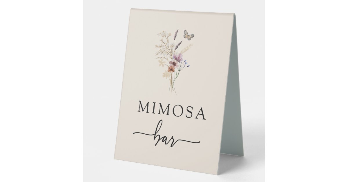 Mimosa Bar Tent Sign | Zazzle