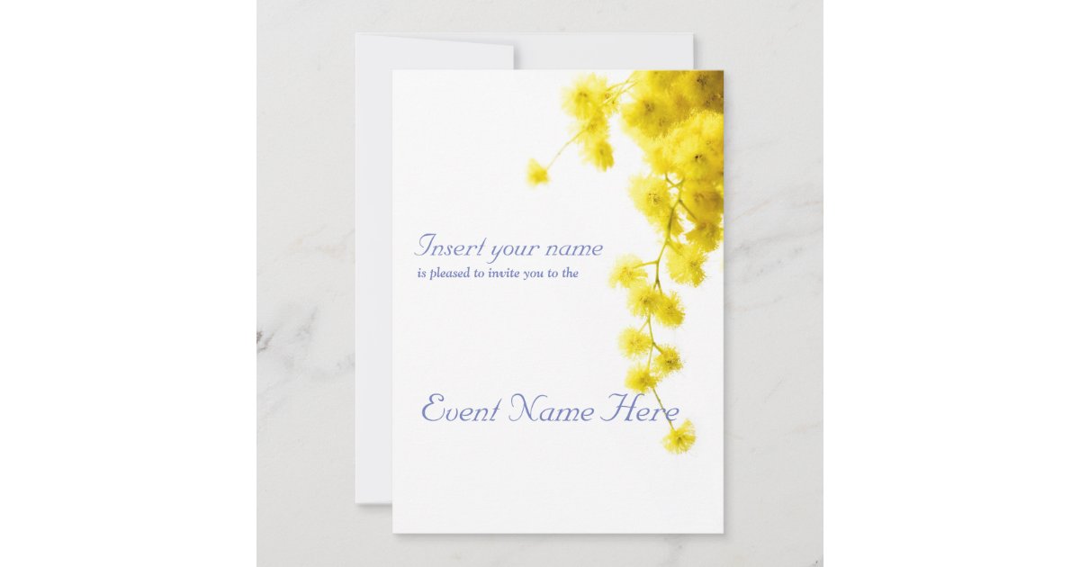 Mimosa Invitation | Zazzle