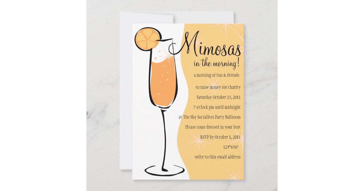 Mimosas Invitation | Zazzle