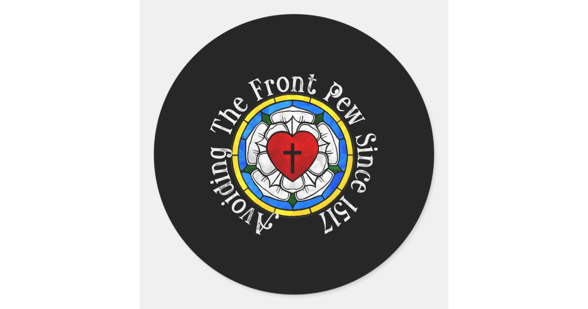Min Luther Rose 1517 For Lutheran Youth Classic Round Sticker | Zazzle
