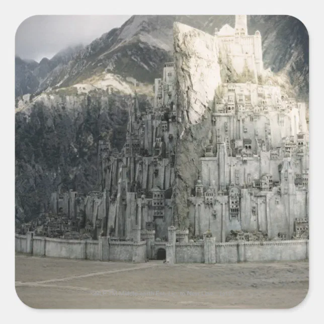 Minas Tirith Square Sticker | Zazzle