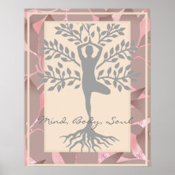 Mind Body Soul Meditation Poster | Zazzle