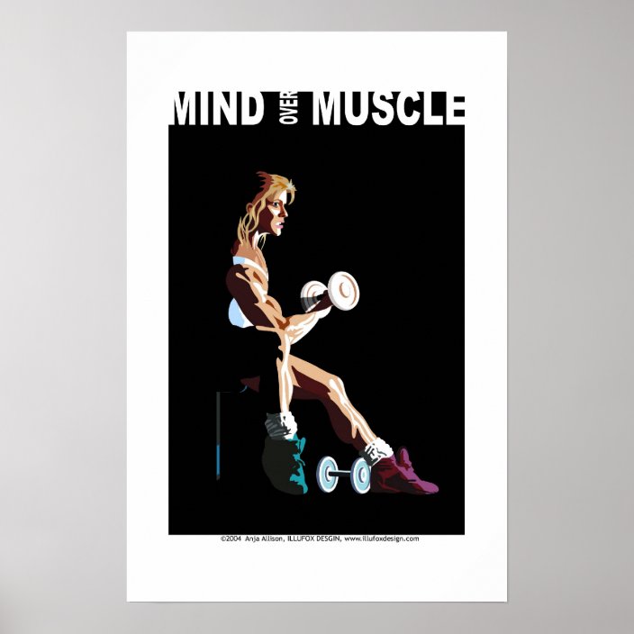 Mind over Muscle Poster | Zazzle.com