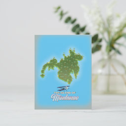 Mindanao Map Postcard | Zazzle