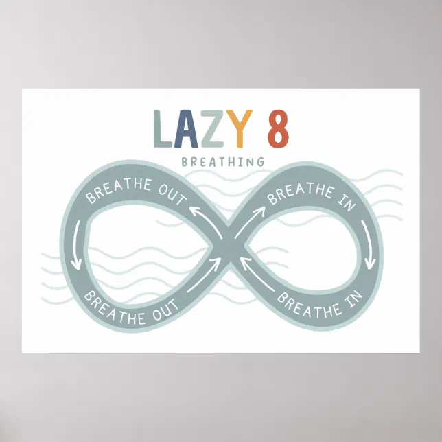 Mindful Breathing Lazy 8 Breathing Poster | Zazzle
