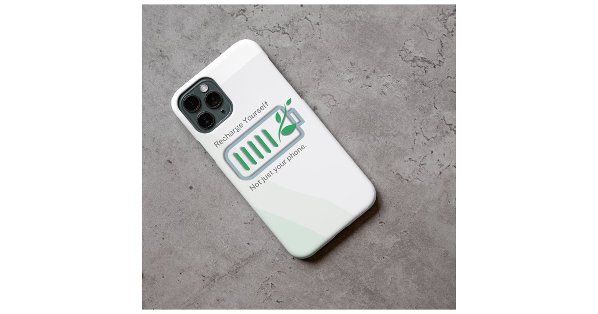 Mindful Recharge: Self-care Phone Case | Zazzle