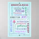 Mindfulness Word Jumble Poster | Zazzle