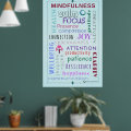 Mindfulness Word Jumble Poster | Zazzle