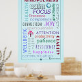 Mindfulness Word Jumble Poster | Zazzle