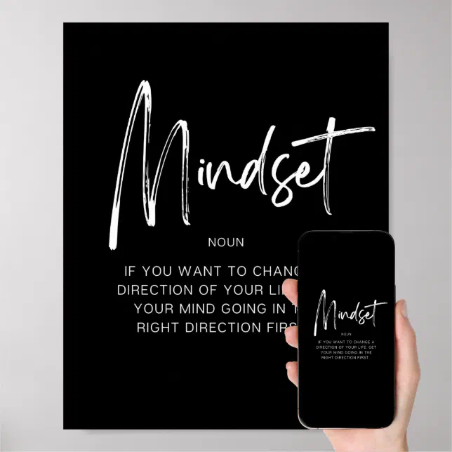 Mindset Poster | Zazzle