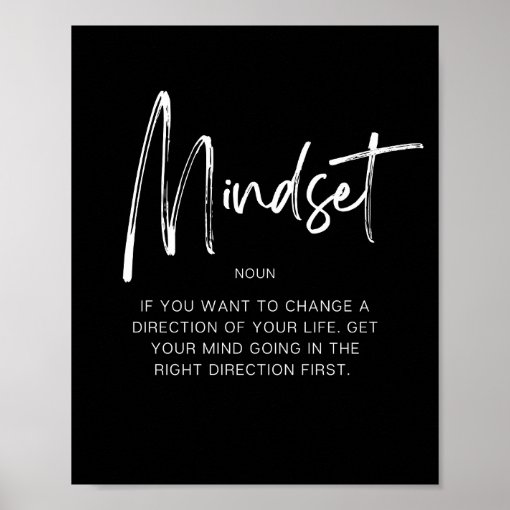 Mindset Poster | Zazzle