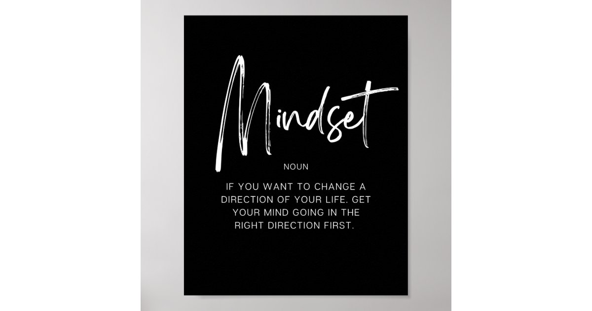 Mindset Poster | Zazzle