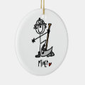 Miner Stick Figure Ceramic Ornament | Zazzle
