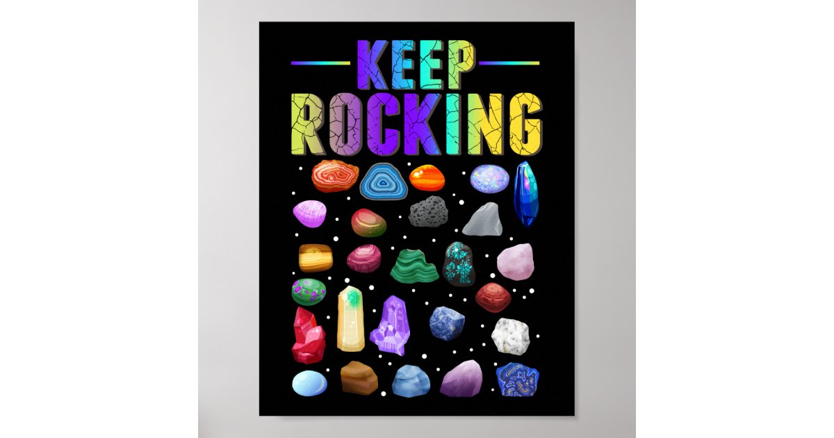 Mineral Rock Collecting Geologist Geology Poster | Zazzle