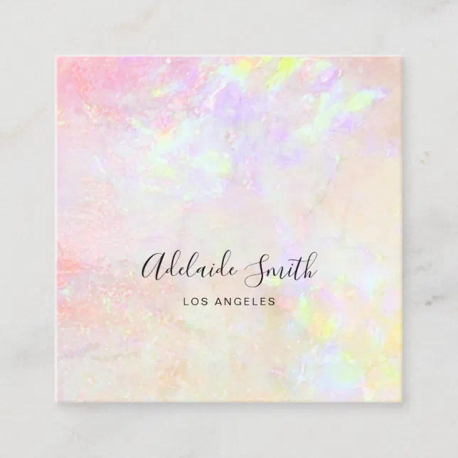 mineral stone photo square business card | Zazzle