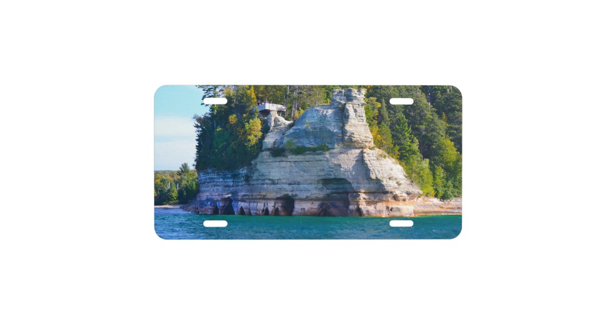 Miners Castle Michigan License Plate | Zazzle