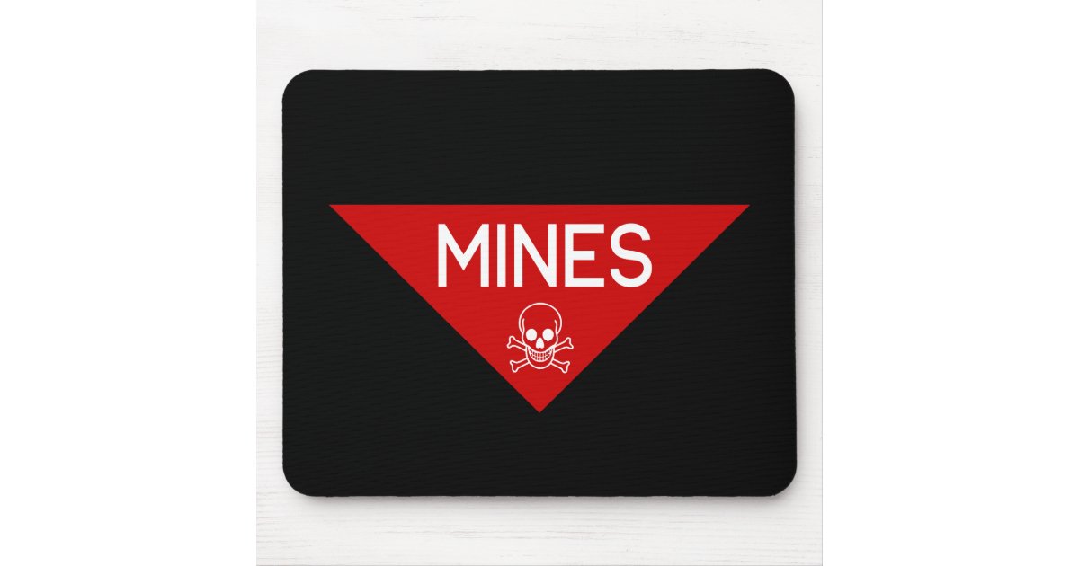MINES SIGN | SIGNAGE | SYMBOL MOUSE PAD | Zazzle