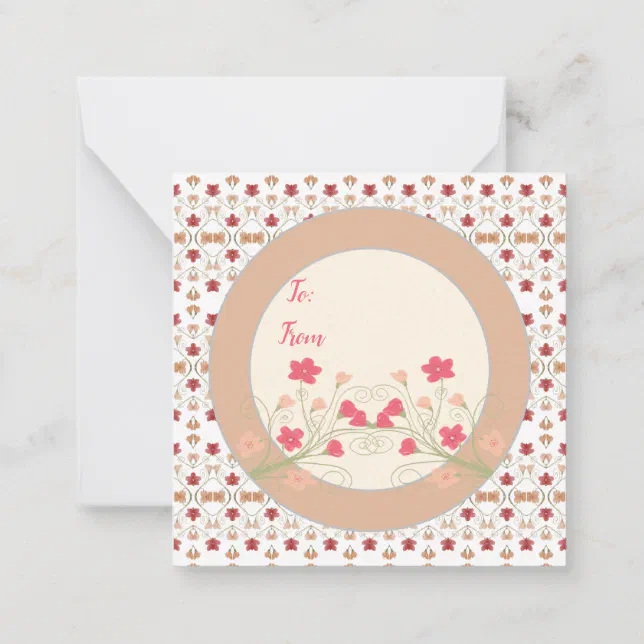 Mini And Decorative With Envelope Note Card | Zazzle