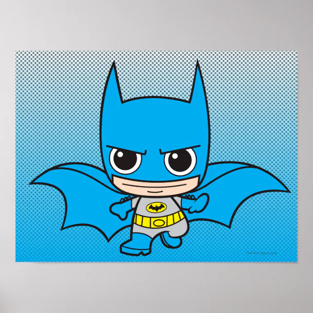 Mini Batman Running Poster | Zazzle