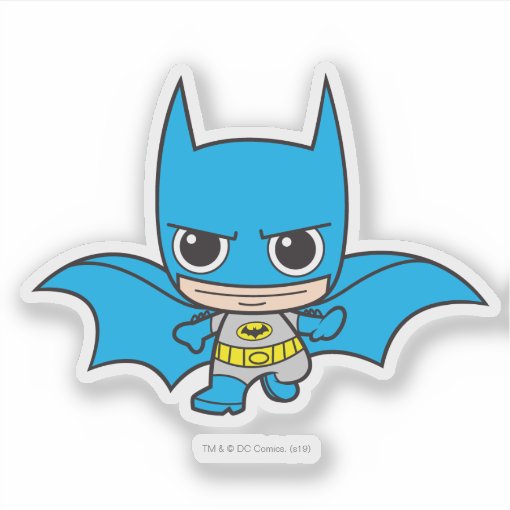 Mini Batman Running Sticker | Zazzle