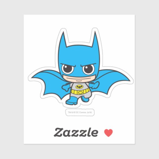 Mini Batman Running Sticker | Zazzle