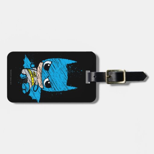 Mini Batman Sketch Luggage Tag | Zazzle