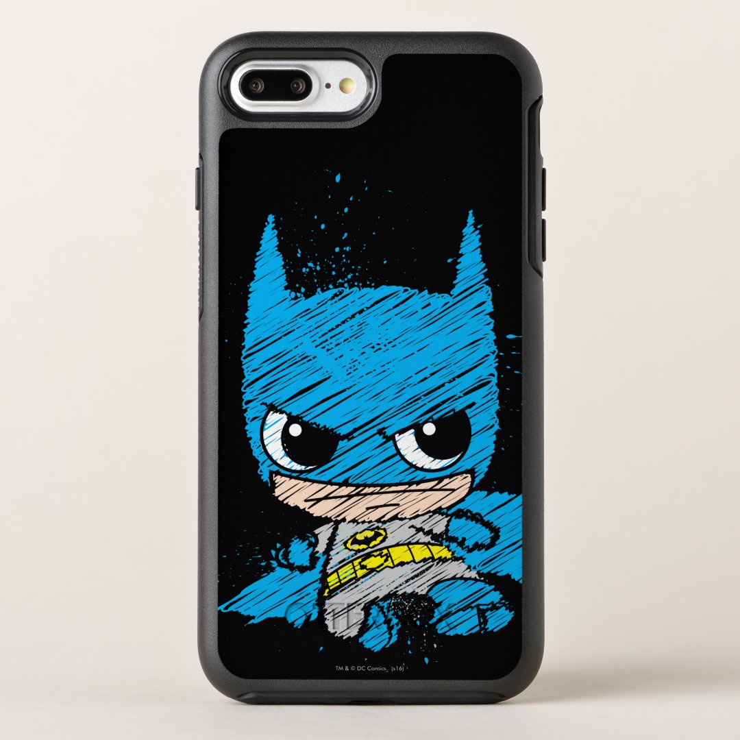 Mini Batman Sketch OtterBox iPhone Case | Zazzle