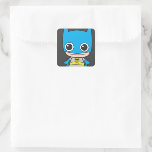 Mini Batman Square Sticker | Zazzle