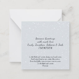 MINI Bear Snow Princess Bleak Midwinter Holiday Note Card | Zazzle