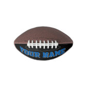 Mini BLACK BLUE SILVER GRAY Personalized Football | Zazzle