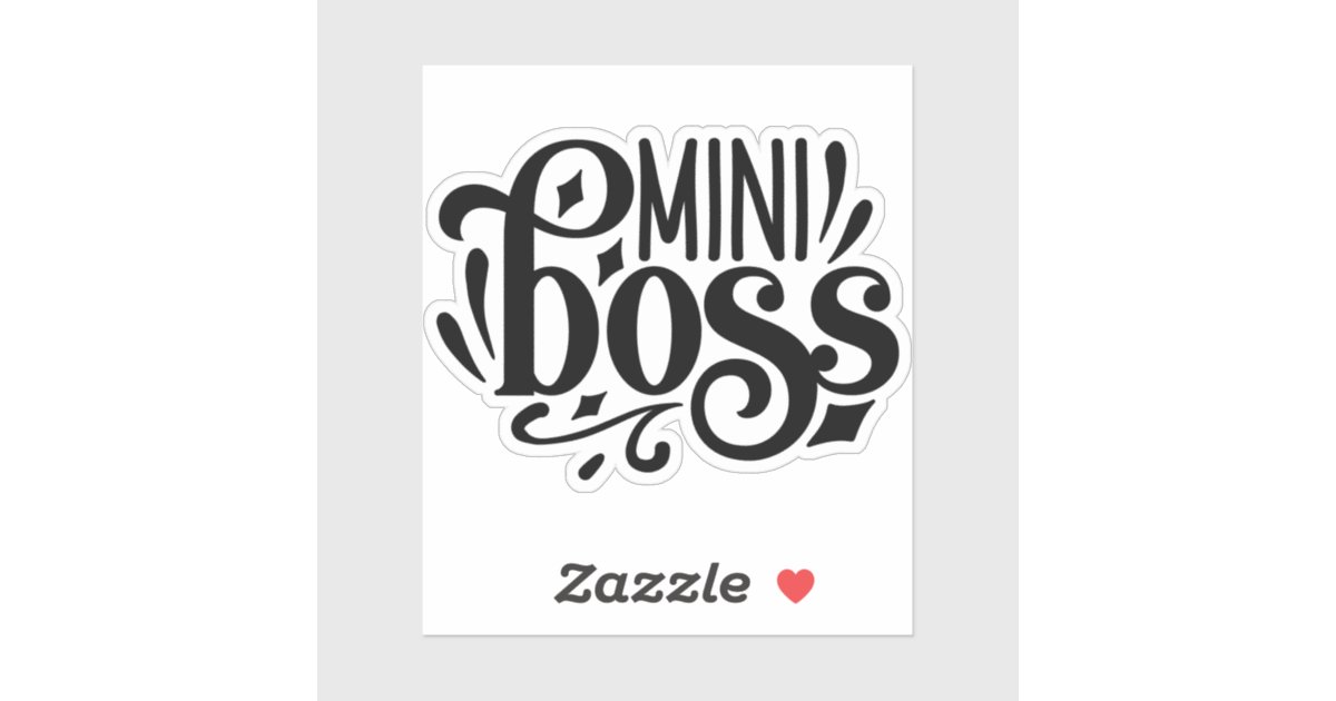 Mini Boss, baby boss Sticker | Zazzle
