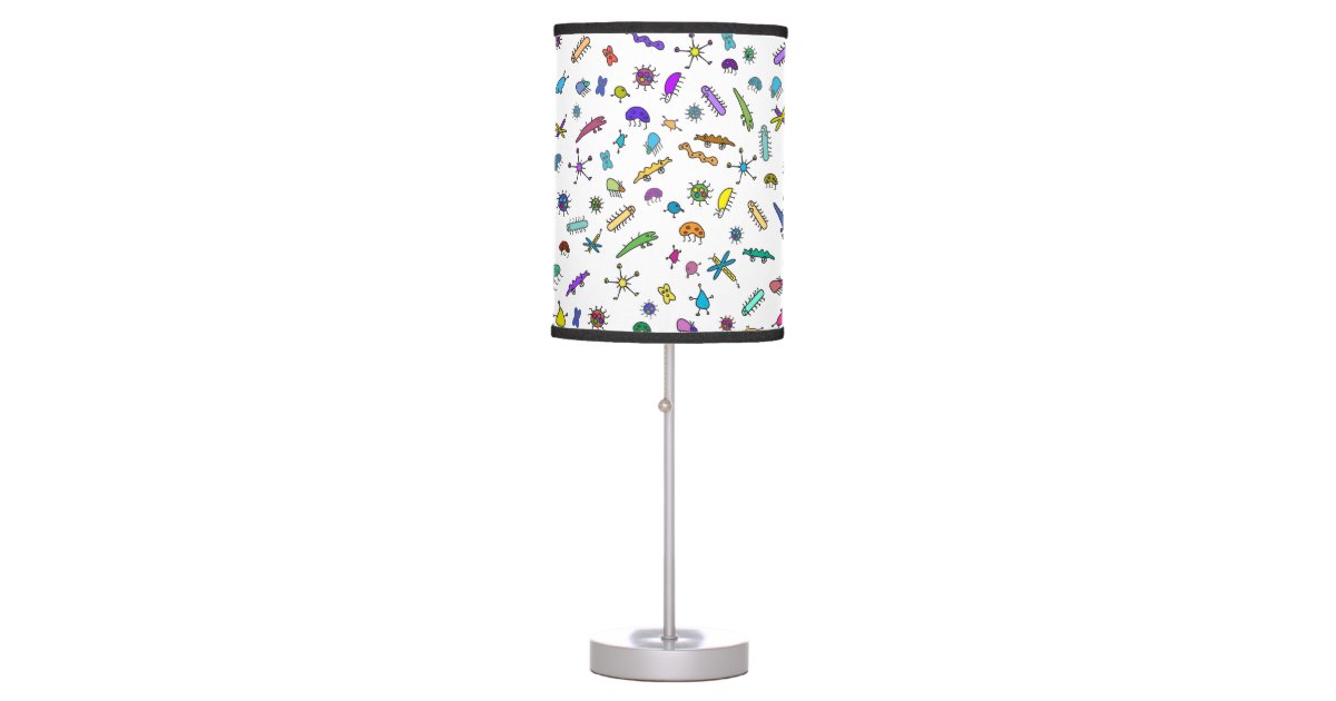 Mini Bugs and Mini Beasts Table Lamp | Zazzle
